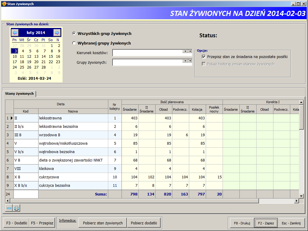 Integracja systemu MAPI Jadłospis 2 z systemem Asseco Infomedica/AMMS ...